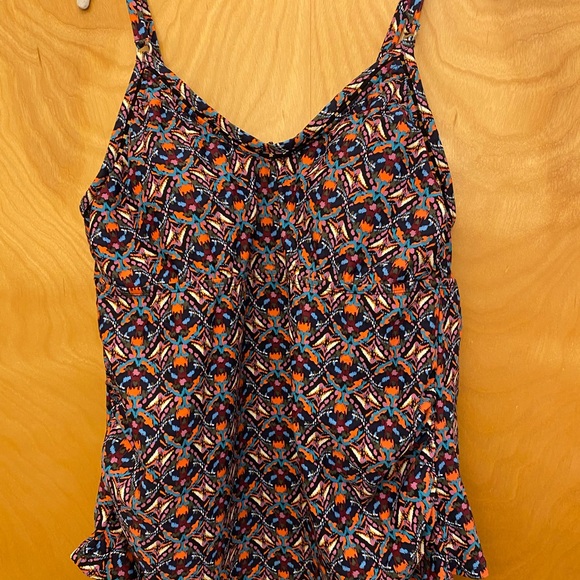 Kona Sol | Swim | Kona Sol Multi Colored Tankini Swim Top Adjustable ...
